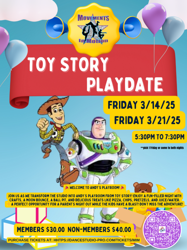 TOY STORY PLAYDATE – 3/14/25 | Movements In Motion